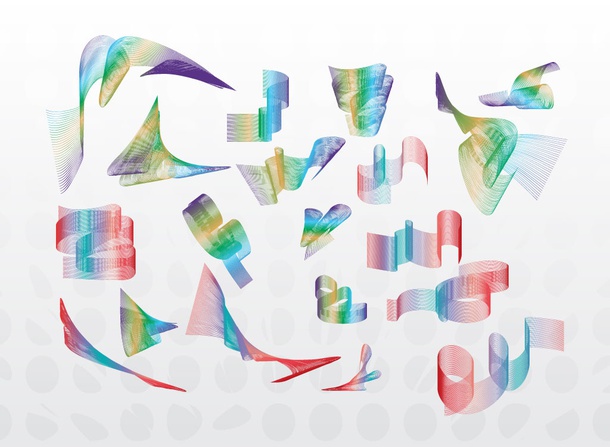 Scrolling Line Shapes Scrolling Line Shapes