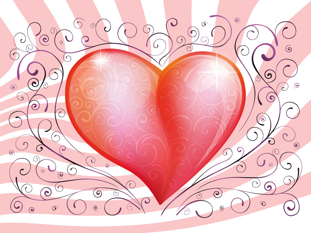 Stylish Heart With Swirls Stylish Heart With Swirls
